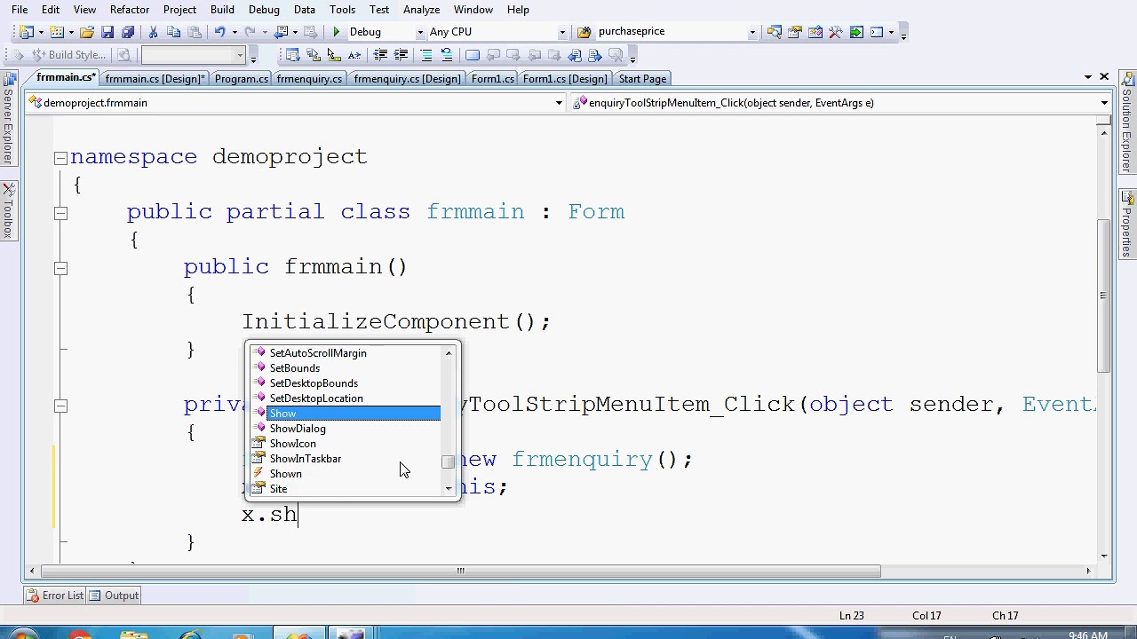 Creating MDI ( Multiple Document Interface )  application
