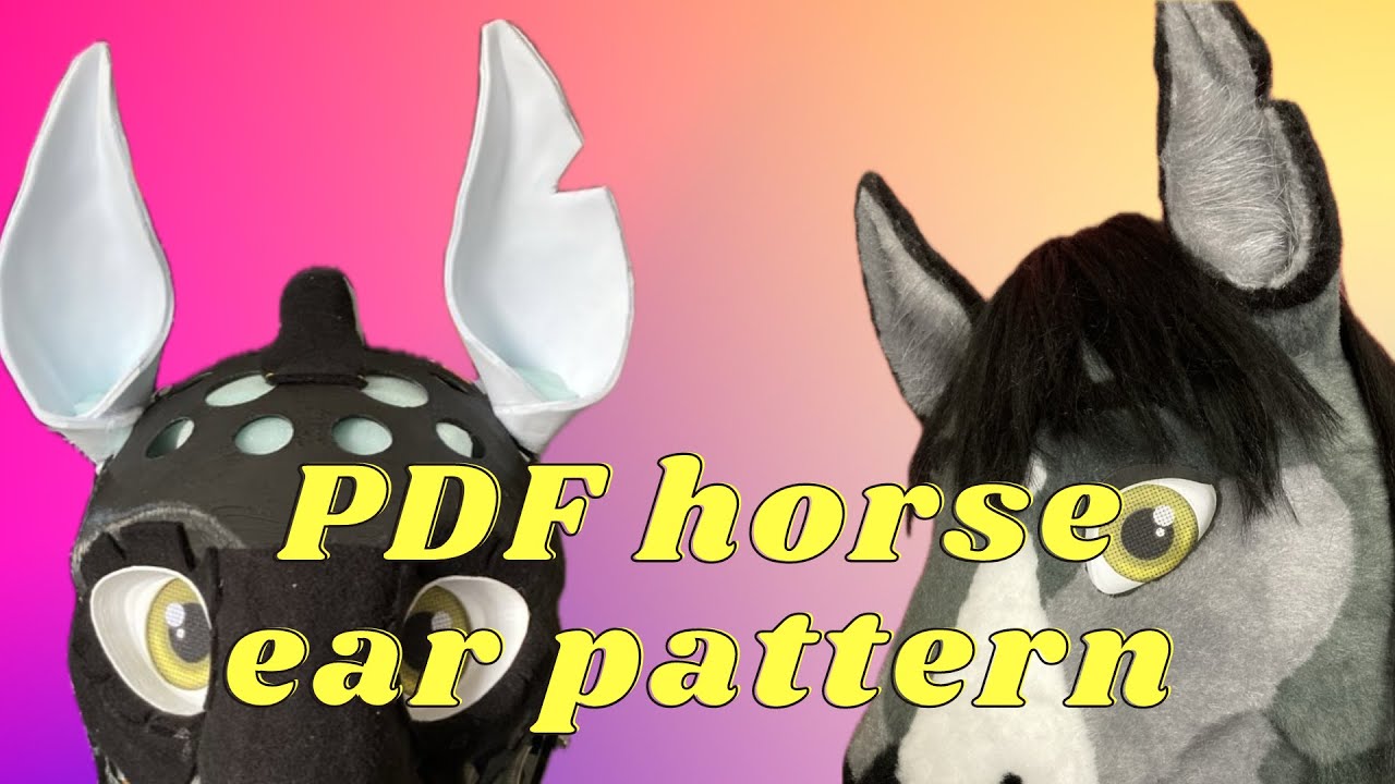Etsy PDF horse ear/ Step by step