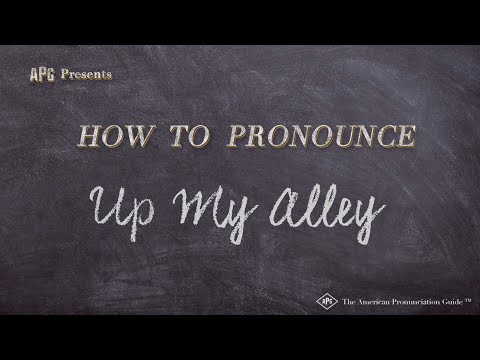 How to Say "Up My Alley" (American Slang - See Description for Explanation)