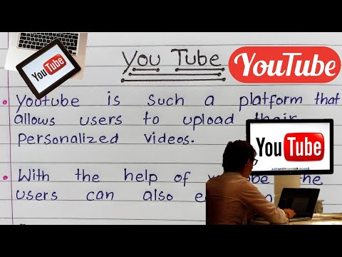Essay on Social media YouTube || 10 lines on YouTube || Essay writing || Handwriting Practice..