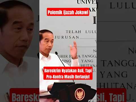 Polemik Ijazah Jokowi: Bareskrim Nyatakan Asli, Tapi Pro-Kontra Masih Berlanjut