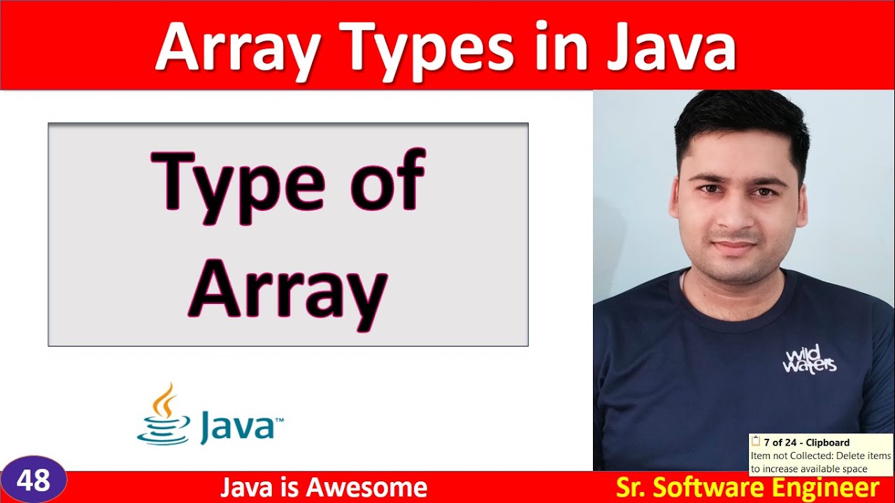 Types of array in java