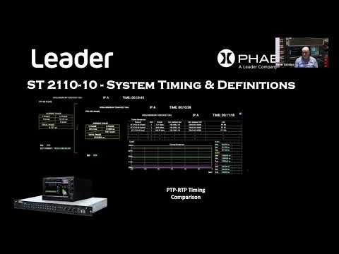 SMPTE ST 2110-10 - System Timing and Definitions