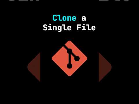 How to Clone a Single File in Git