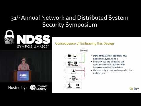 NDSS 2024 - Compromising Industrial Processes using Web-Based Programmable Logic Controller Malware