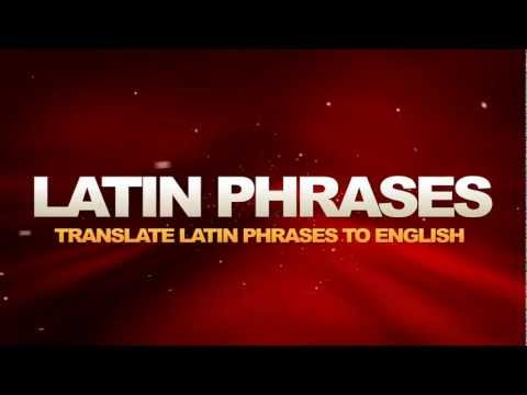 Latin Phrases