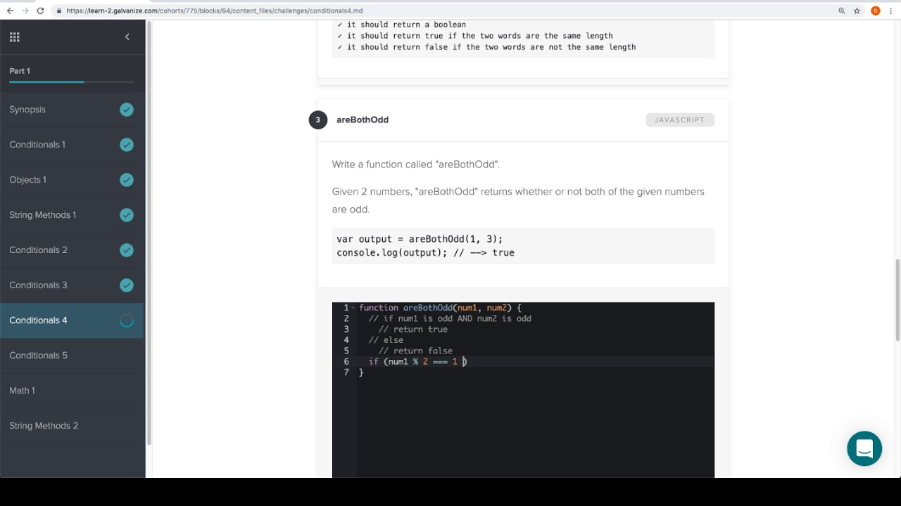 Module 1 - Conditionals 4