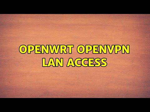 OpenWRT OpenVPN LAN access