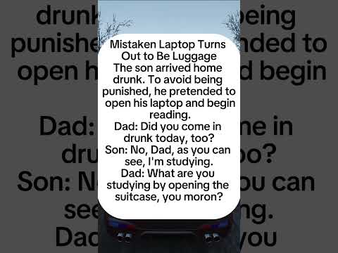 Mistaken Laptop Turns Out to Be Luggage#funny #anecdote #joke #humor