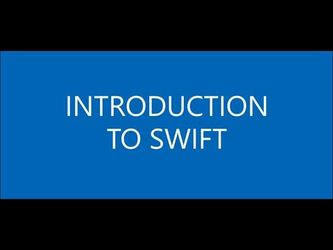 INTRODUCTION TO SWIFT