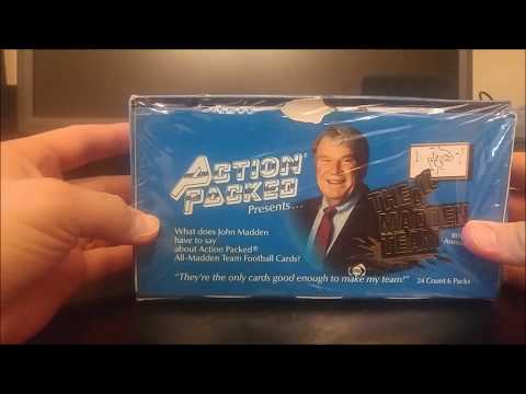 1991 Action Packed All Madden Team Box Break Football Cards