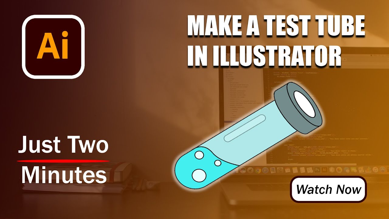 How to make Test Tube | Adobe Illustrator | Tutorial | #tutorial #trending #adobe #graphics