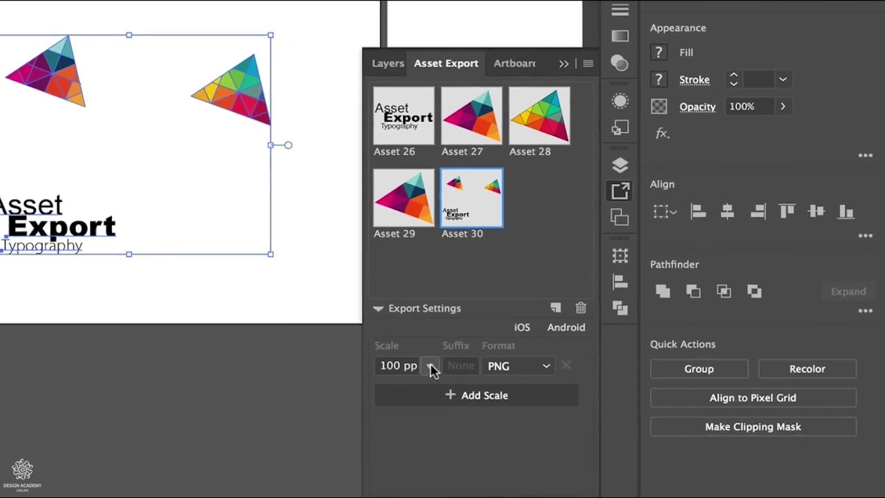 illustrator CC Asset Export panel Explained!