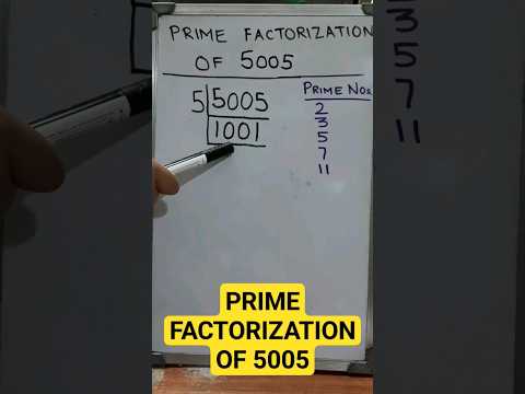 Prime Factorization of 5005 | Prime Factors of 5005
