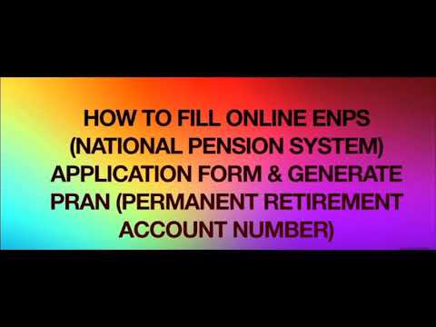 LIVE DEMO --- eNPS & PRAN. Application form filling & online PRAN generation