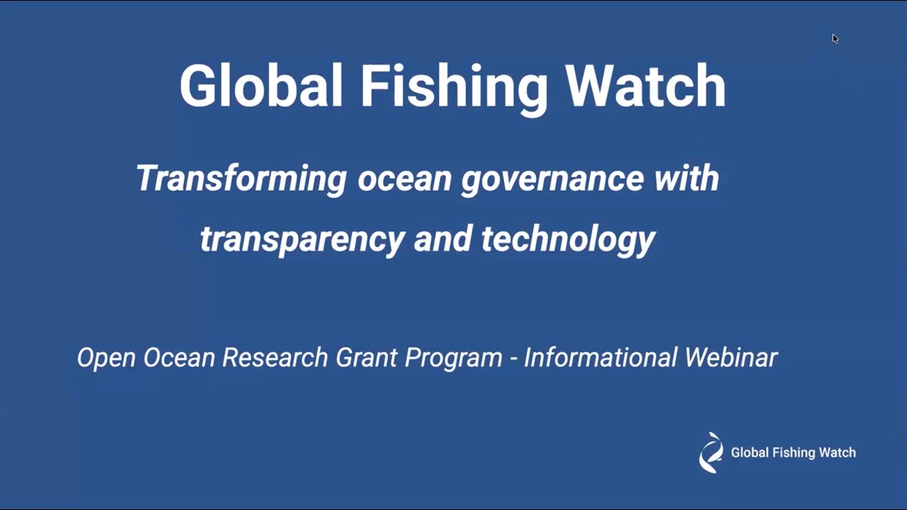 2026 Open Ocean Research Grant Program: Informational Webinar