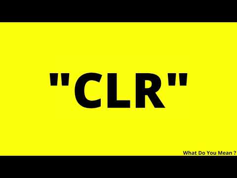 CLR Full Form || What is CLR ?