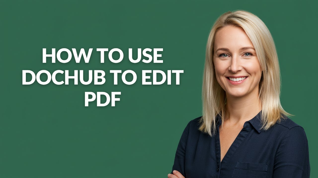 How to Use Dochub to Edit Pdf - Julia'sTutorials