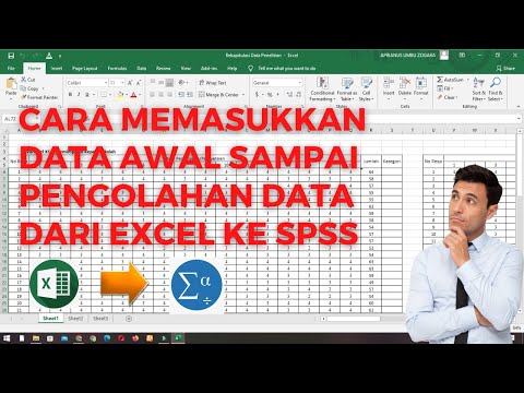 Cara Memasukkan Data Awal Sampai Pengolahan Data dari Excel ke SPSS