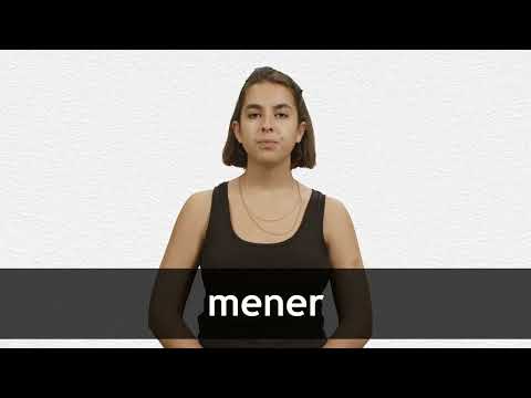 English Translation of “MENER” | Collins French-English Dictionary