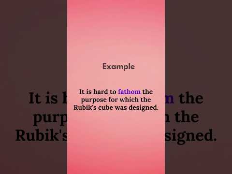 Fathom | Fathom Meaning | Pronunciation of Fathom | Fathom – English Word of the Day