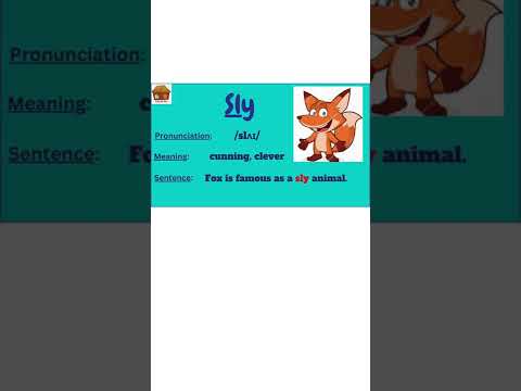 SLY - Word of the Day #shorts #english #englishvocabulary #englishpronunciation #sly