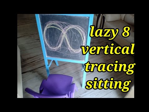 SpecialSaathi - Brain Gym- Lazy 8 activity: Vertical tracing sitting