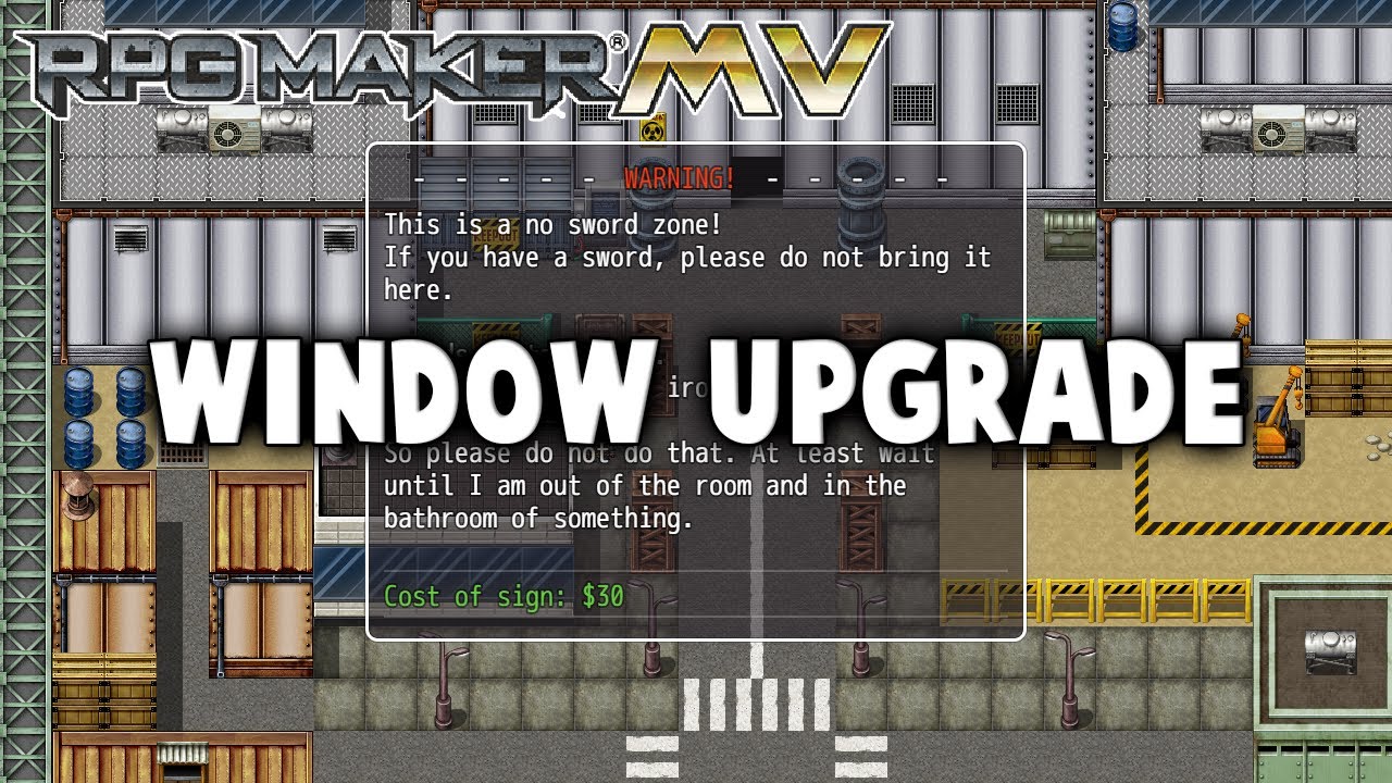 Window Upgrade Plugin - RPG Maker MV