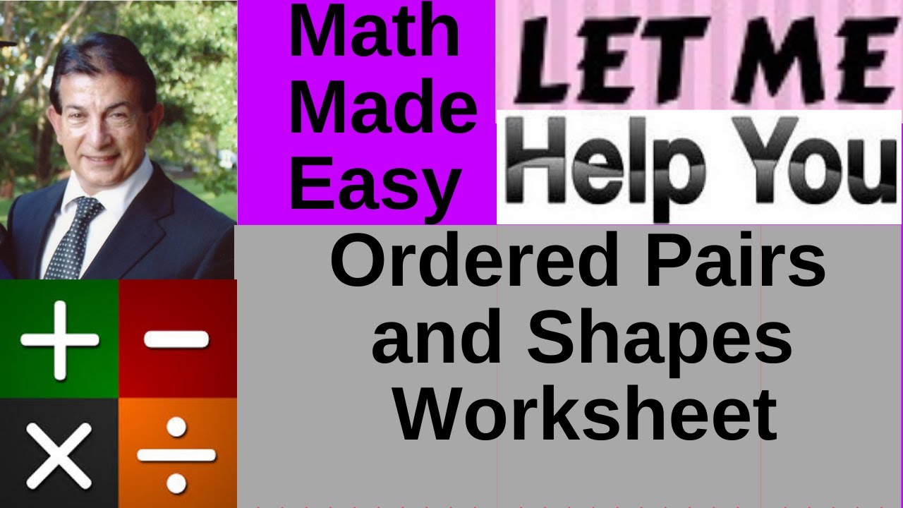 Ordered Pairs and Shapes Worksheets