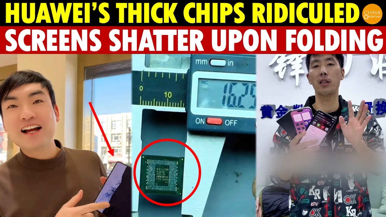 Huawei Loses Face! Bulky, Thick Chips Mocked; Latest Phone Screens ...