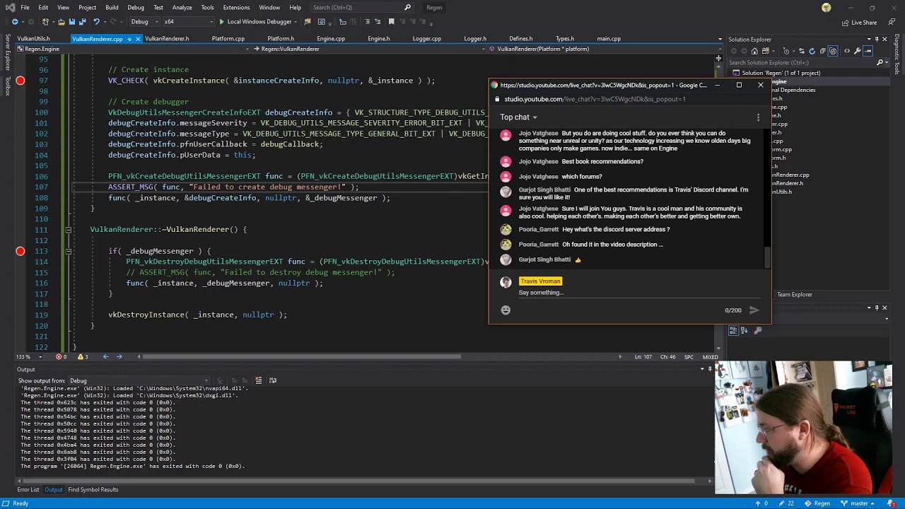 Vulkan Game Engine Live Stream (See Description)