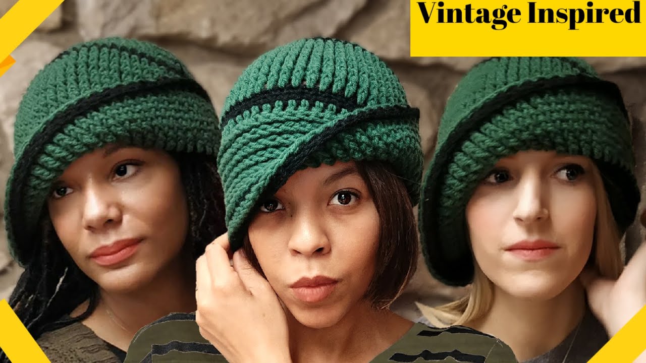 Crochet Vintage Cloche Hat Pattern - 1920's Flapper