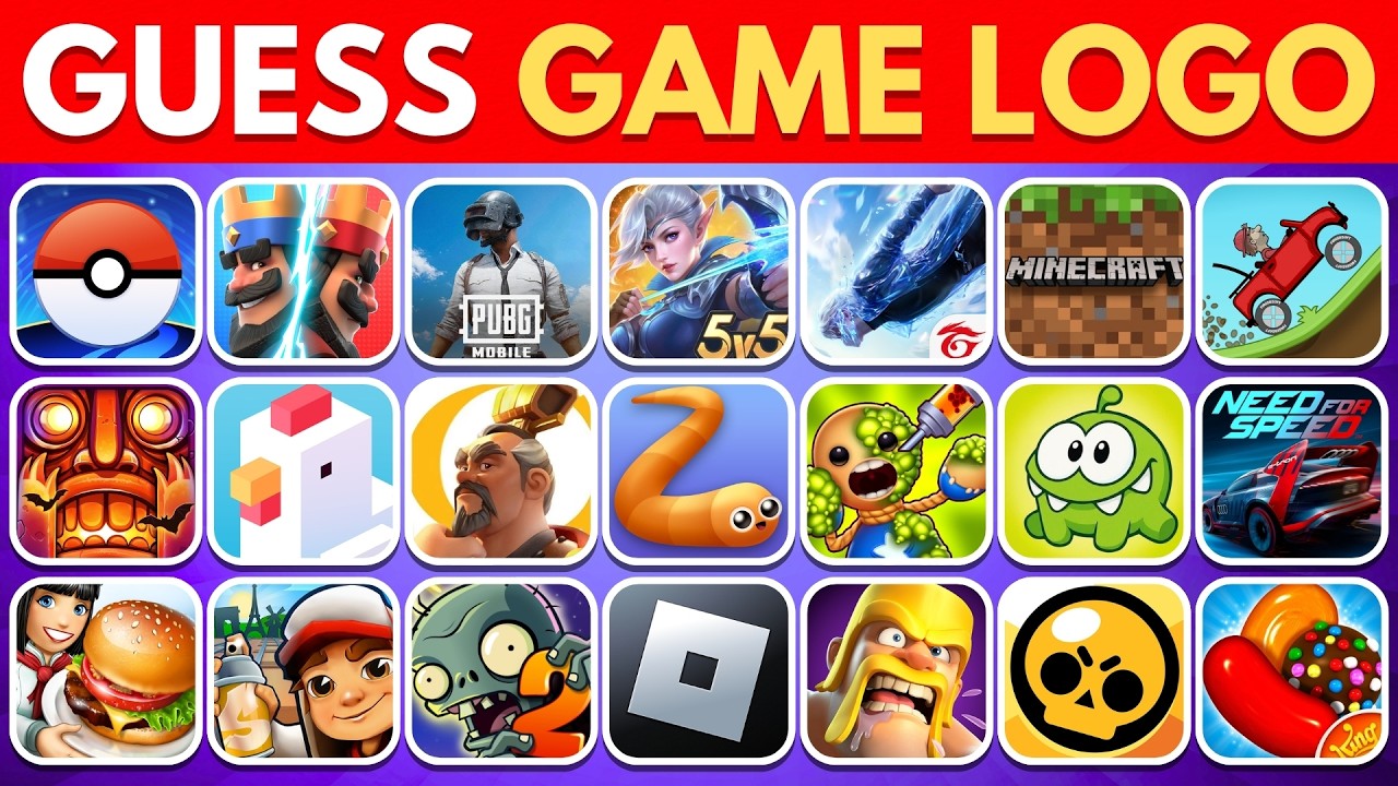 Guess The Game Logo in 3 Seconds | 150 Famous Game Logos | Logo Quiz