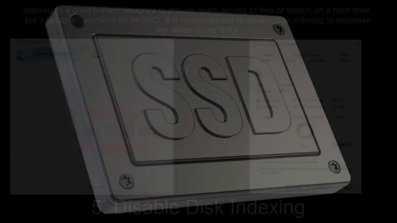 SSD optimization tips for Windows 10