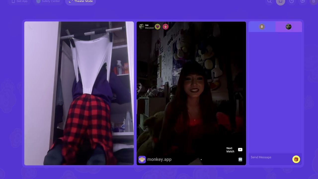 Hanging wedgie on Omegle while girls laugh pt6