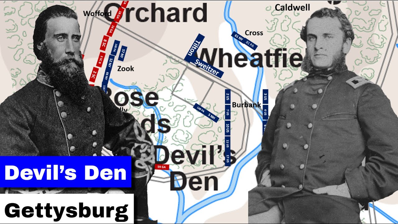 Devils Den, Little Round Top, and the Wheatfield | Animated Battle Map