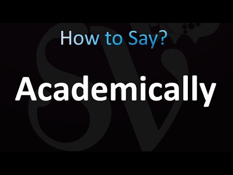 How to Pronounce Academically (correctly!)