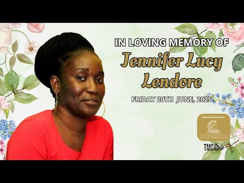 The Funeral Service of the Late Jennifer Lucy Lendore