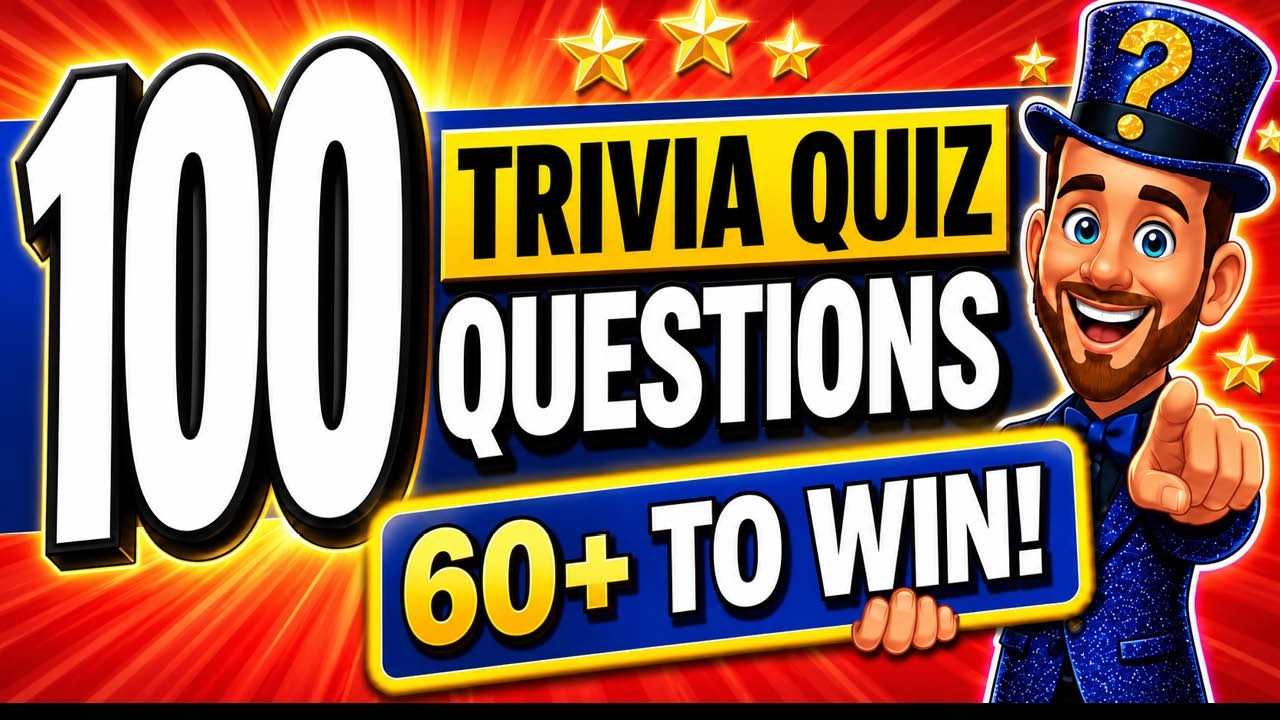 100 SUPER FUN Questions Trivia Quiz EVERYONE Should Try!