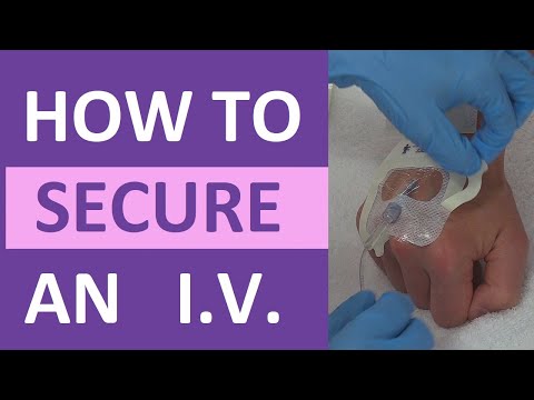How to Secure an IV with Tape Dressing Kit | Nursing Skills