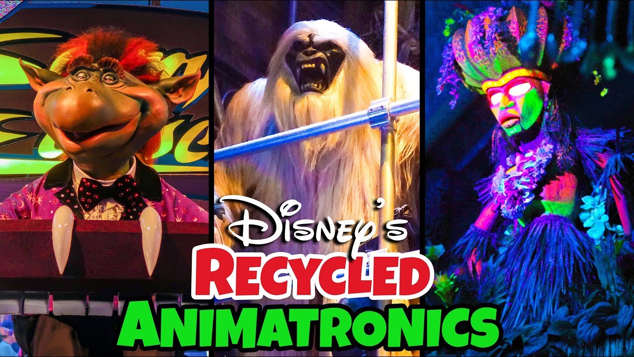 MyDisneyFix | Top 10 Recycled Disney Animatronic Secrets Pt 3 ft ...