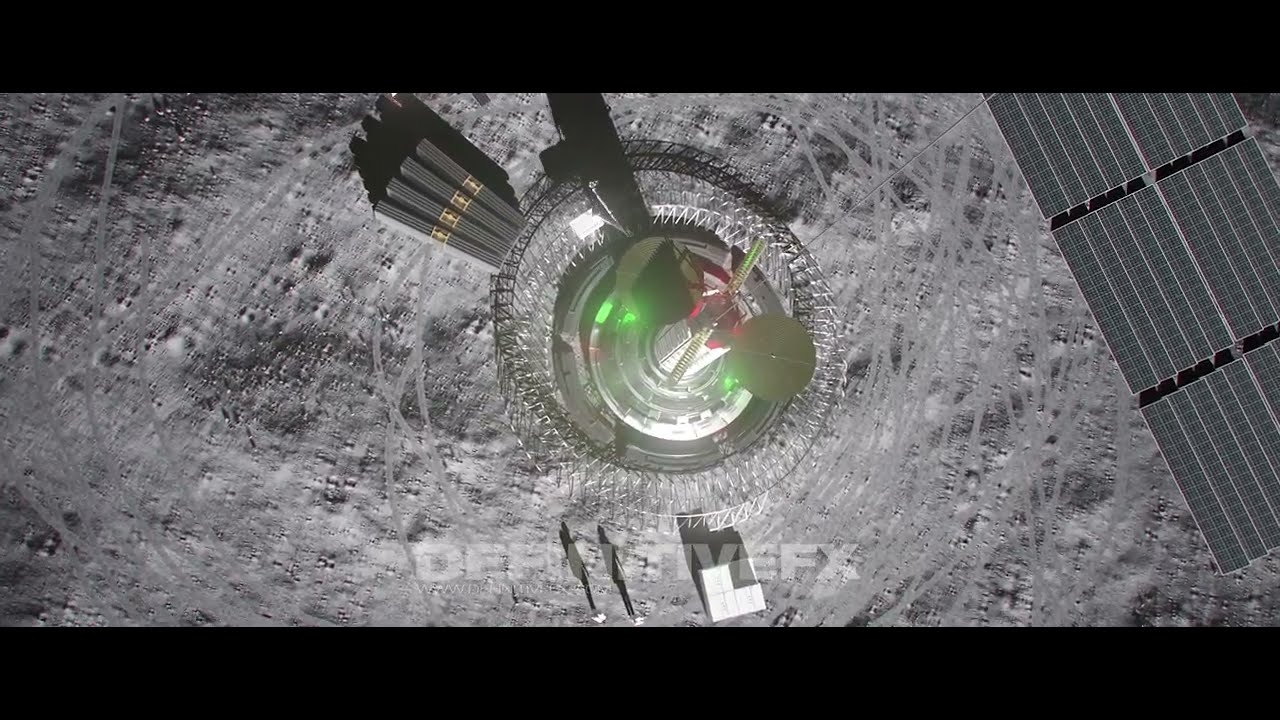 Lunar Space Elevator Base Station Concept by Astrostrom