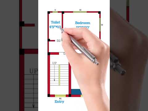 1Bedroom Set in 600 Sq.ft || 20' by 30' ka Plan || North Facing Design in 600 Sq.ft || #trending
