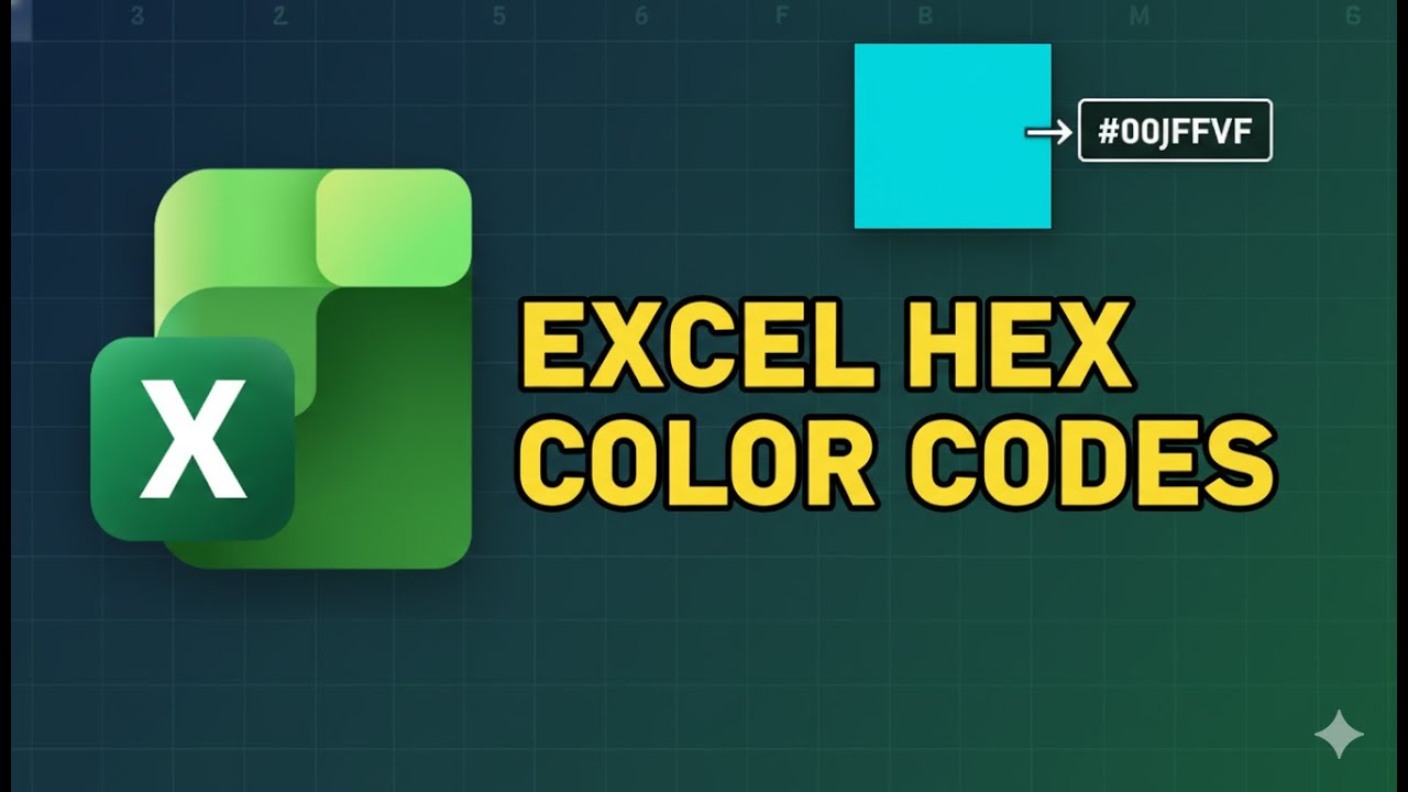 How To Use Hex Color Codes for Cell Background in Excel (2025)