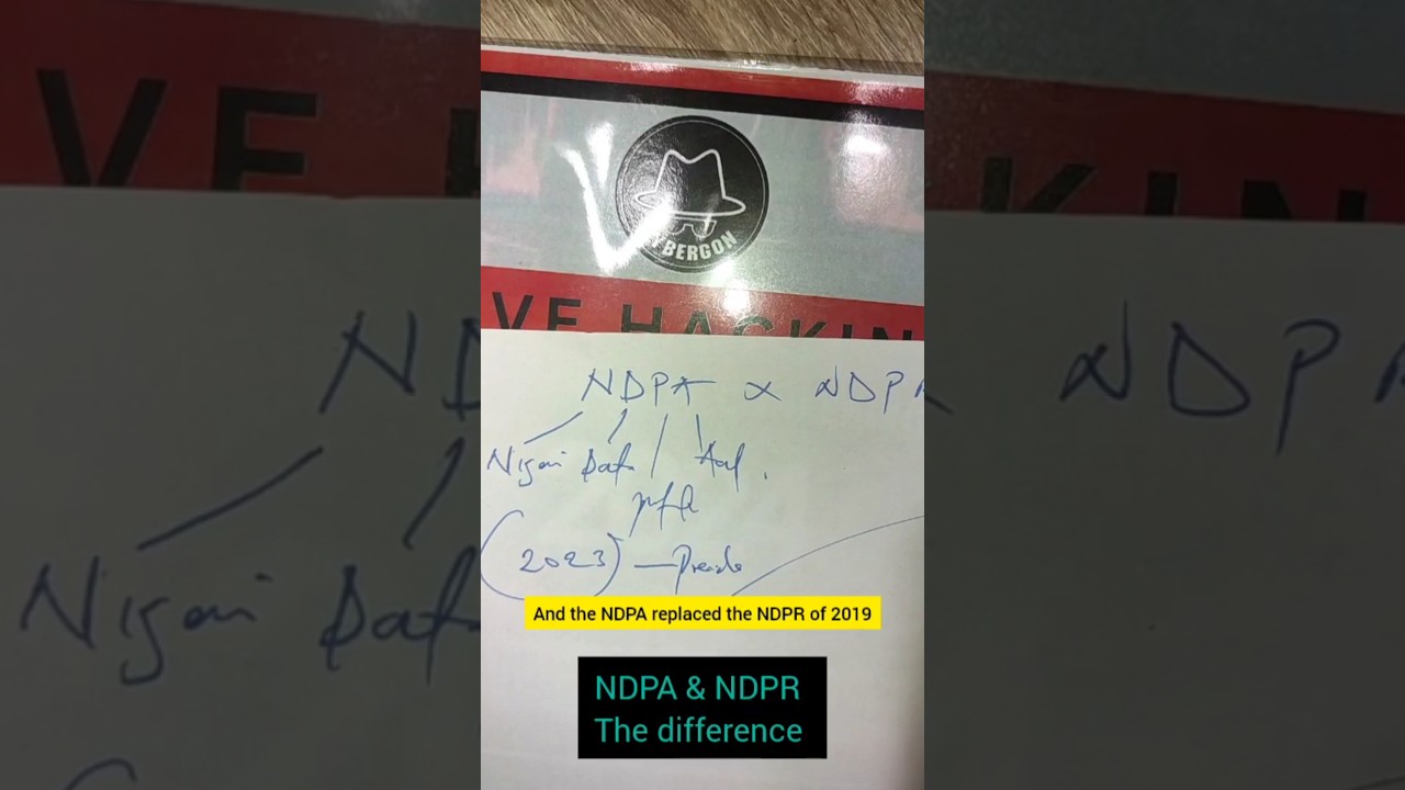 Don't confuse yourself again, know the difference between NDPR and NDPA.cybergon.co Auditing Filing