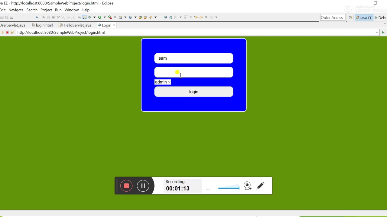 Servlet Debugging Part3