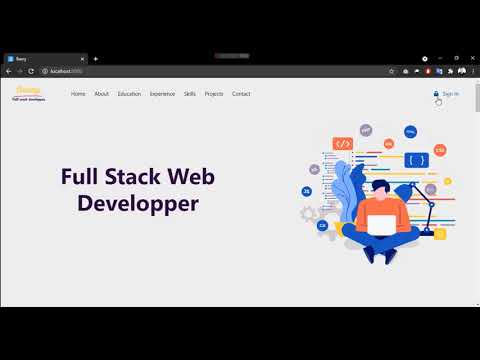Portfolio with admin dashboard - MERN STACK: ReactJS - NodeJS ...
