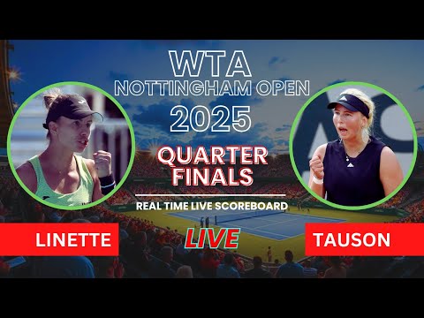 Magda Linette vs Clara Tauson Live Scores: WTA Nottingham Open 2025 Quarter Finals
