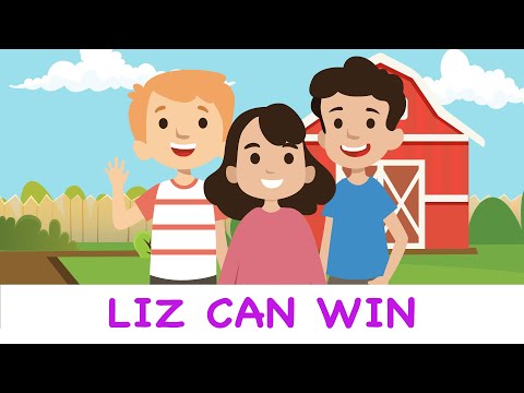 Liz Can Win (Short I) - 3-letter Word Read-along for Beginning Readers