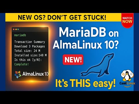 How to install MariaDB Server on AlmaLinux 10